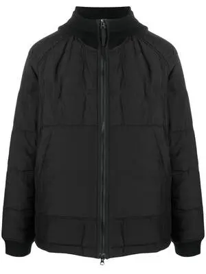 Stone Island Padded Zip-up Jacket - Black