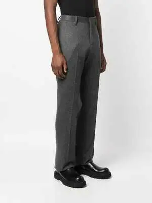 Off-White Straight-leg Trousers - Grey