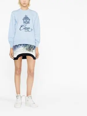 Casablanca Vol De Nuit Quilted Miniskirt