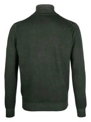 DELL'OGLIO Roll-neck Jumper - Green