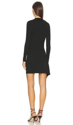 Enza Costa Lurex Jersey Slash Mini Dress