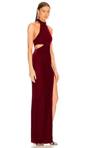MICHAEL COSTELLO X Zoey Gown - Burgundy