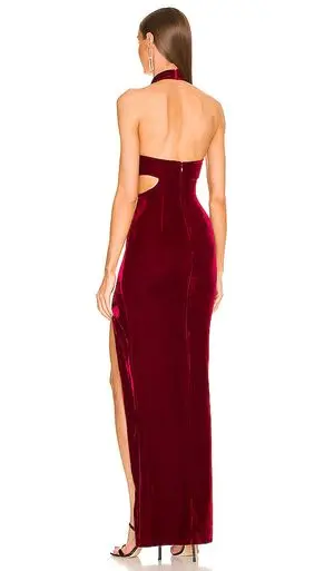 MICHAEL COSTELLO X Zoey Gown - Burgundy