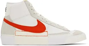 Nike Nike White & Red Blazer Mid '77 Pro Club Sneakers - White/habanero Red-s