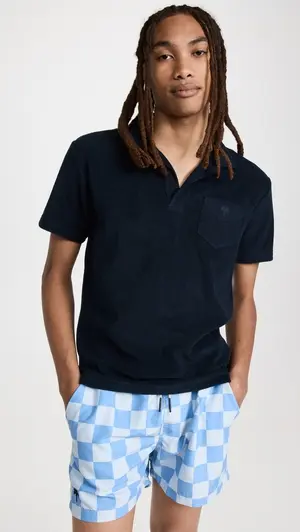 Oas Terry Polo Shirt - Navy
