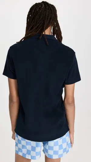 Oas Terry Polo Shirt - Navy