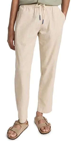 Oas Linen Blend Pants - Beige