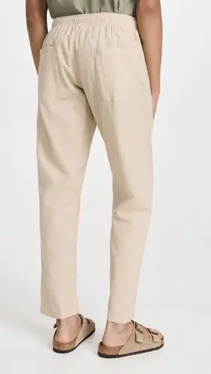 Oas Linen Blend Pants - Beige