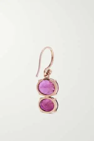 Irene Neuwirth Gemmy Gem 18-karat Rose Gold, Tourmaline And Diamond Earrings - Pink