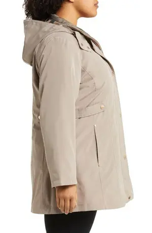 Gallery Water-resistant Rain Jacket - Taupe