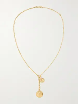 FOUNDRAE Protection And Karma 18-karat Diamond Necklace - Gold