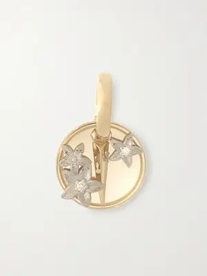 FOUNDRAE Resilience Mini Coin 18-karat Diamond Pendant - Gold