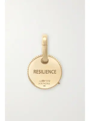 FOUNDRAE Resilience Mini Coin 18-karat Diamond Pendant