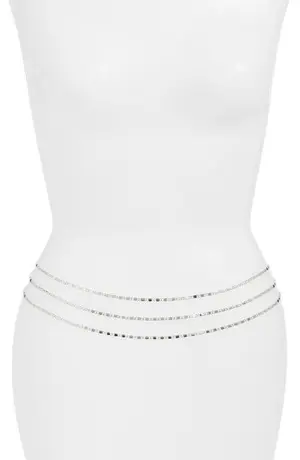 VIDAKUSH Triple Belly Chain - Silver