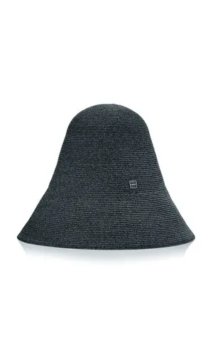 TOTEME Toteme Woven Paper Straw Hat Black