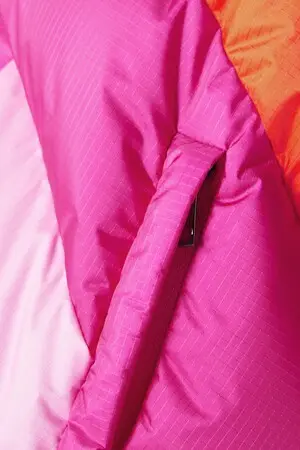 Bogner Vanja-d Fleece-trimmed Color-block Ripstop Down Ski Jacket