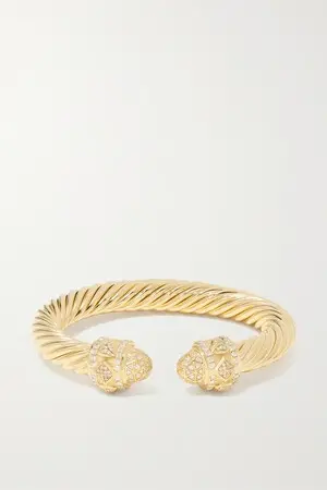 David Yurman Renaissance 18-karat Diamond Cuff - Gold