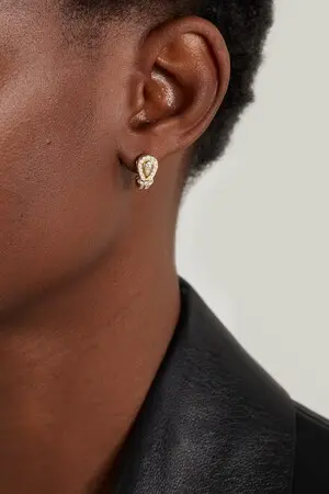 David Yurman Thoroughbred Loop 18-karat Diamond Earrings