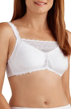 AMOENA Dana Soft Cup Camisole Bra - White