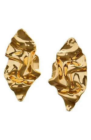ALEXIS BITTAR Alexis Bittar Essentials Crumpled Drop Earrings