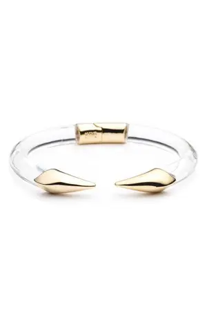 Alexis Bittar Alexis Bittar Mirrored Pyramid Hinged Cuff Bracelet No Color