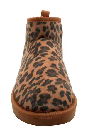 VOLATILE Scruff Faux Shearling Bootie - Leopard