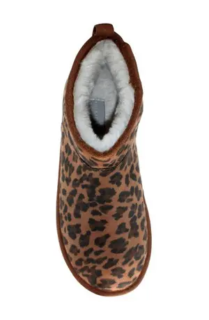 VOLATILE Scruff Faux Shearling Bootie - Leopard