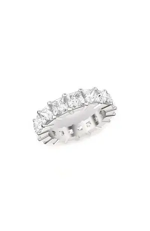 HAUTECARAT 18k Gold Lab Created Diamond Eternity Ring - White Gold