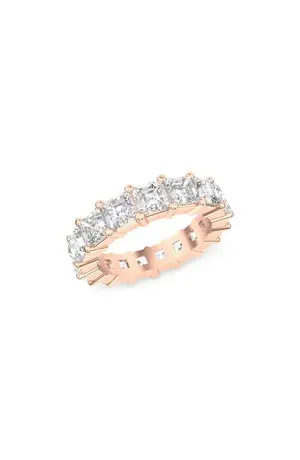 HAUTECARAT Lab Created Diamond Eternity Ring - 18k Rose Gold
