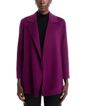 Theory Clairene Double Face Jacket - Black Iris