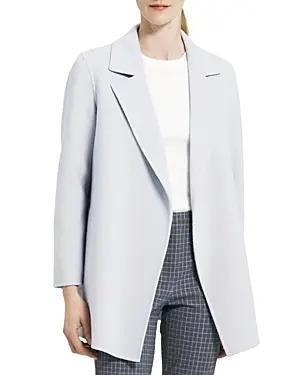 Theory Clairene Double Face Jacket Harbour Melange
