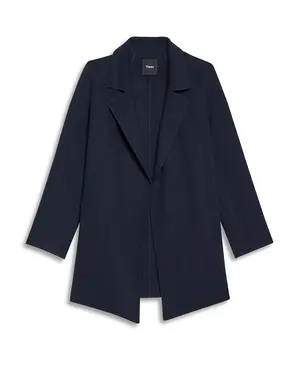 Theory Clairene Double Face Jacket New Navy