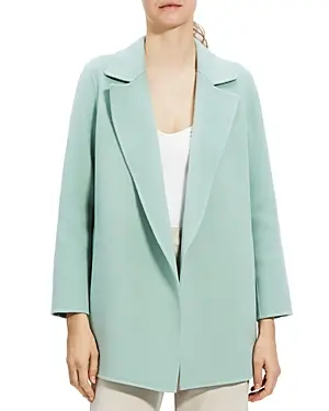 Theory Clairene Double Face Jacket Silver Mint