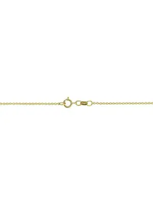 ORADINA 14k Yellow Solid Gold Rimini Rolo Chain