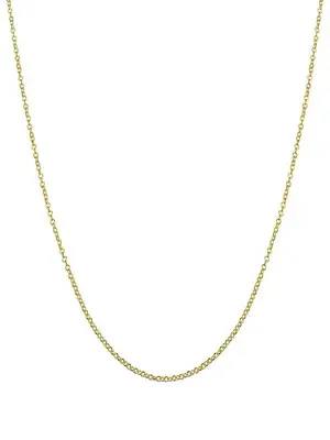 ORADINA 14k Yellow Solid Gold Rimini Rolo Chain