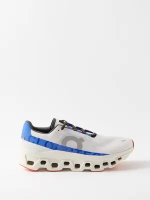 On On - Cloudmonster Mesh Trainers - Mens - White Blue White Blue