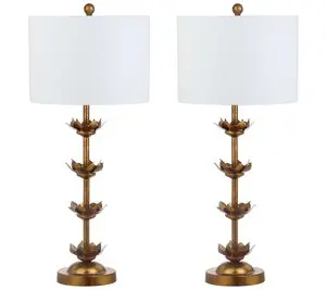 SAFAVIEH Lani Leaf Table Lamps, Set Of 2 - One-color