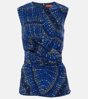 Altuzarra Mckenna Silk Top - Blue