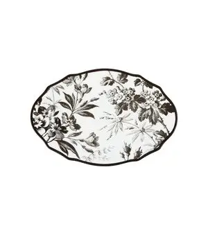 Gucci Herbarium Porcelain Plate - White
