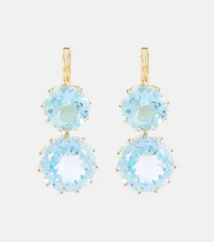 Ileana Makri 18kt Yellow Earrings With Topaz - Gold