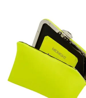 Attico Midnight Satin Clutch
