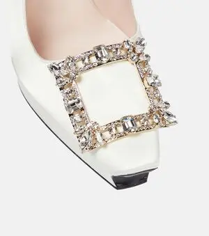 ROGER VIVIER Flower Strass Platform Pumps