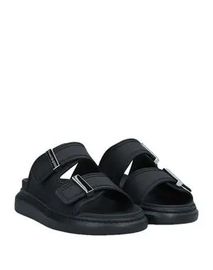 Alexander McQueen Sandals Size Rubber - Black