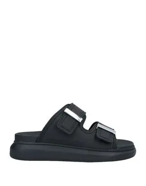 Alexander McQueen Sandals Size Rubber - Black
