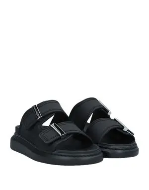 Alexander McQueen Sandals Size Rubber - Black