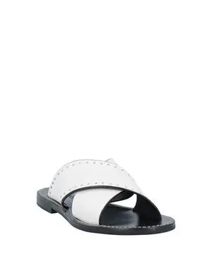 TWINSET Leather Sandals With Appliqués