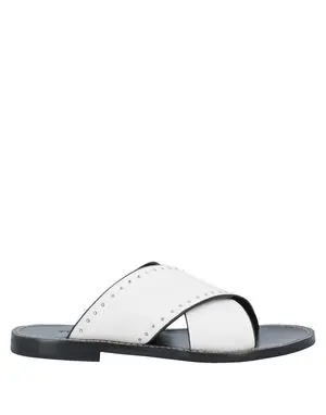 TWINSET Leather Sandals With Appliqués