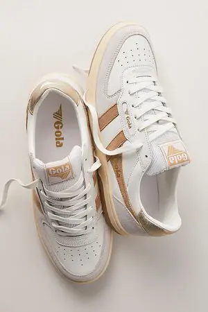 Gola Gola Hawk Sneakers With Suede Overlays And Two-Tone Sole Brown