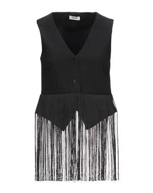 LIU •JO Tailored Vest With Fringe