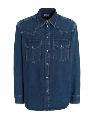 DIESEL® D-ocean Western Shirt Denim Shirt Size Cotton
